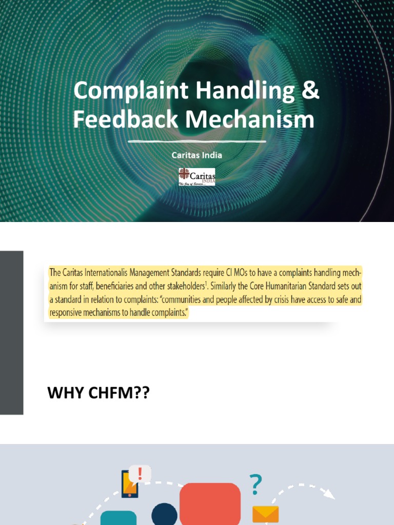 Community Complaint Handling Mechanism | PDF | Feedback | Privacy