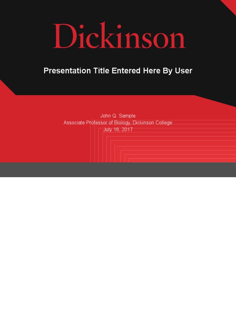 Dickinson Template Standard Format Basic | PDF
