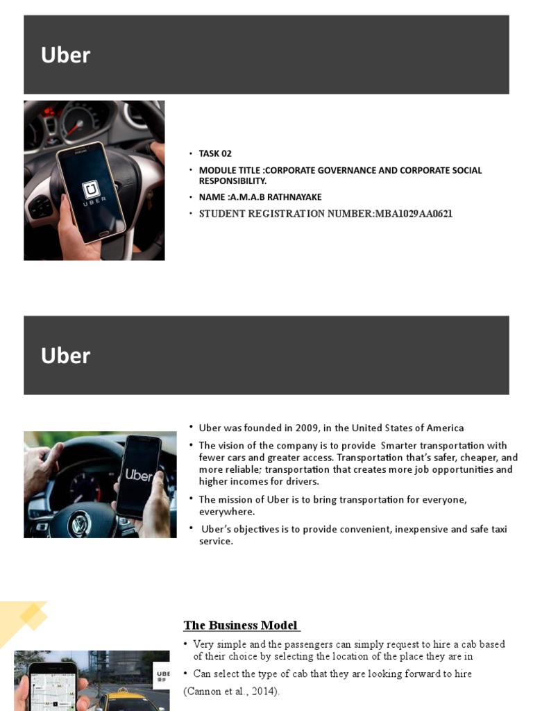 Uber@Corporate Governance and Corporate Social Responsibility | PDF ...