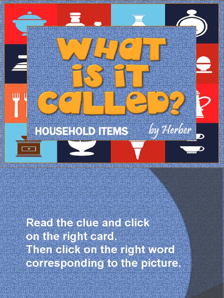 What Is It Called Fun Activities Games Games - 69974 | PDF | Tableware ...