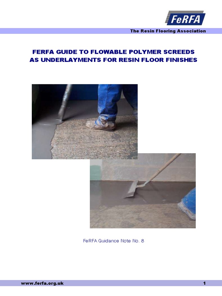 TGN08 Flowable Polymer Screeds | PDF | Flooring | Concrete