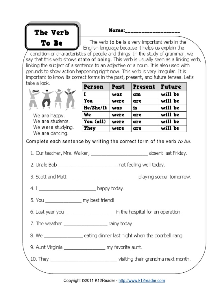 The Verb To Be | PDF | Verb | English Language