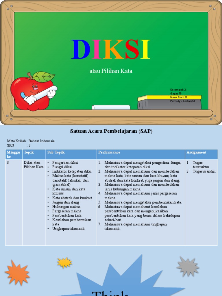 Bab 3 Diksi Atau Pilihan Kata | PDF | Seni & Disiplin Bahasa