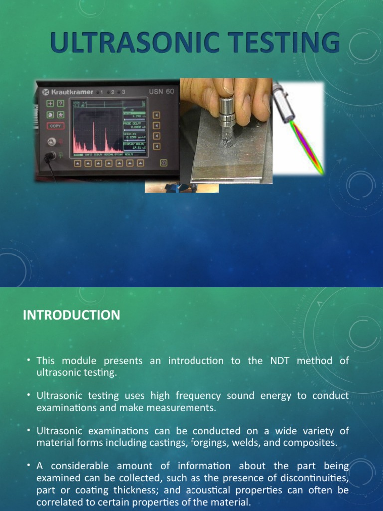 Ut Final | PDF | Ultrasound | Nondestructive Testing