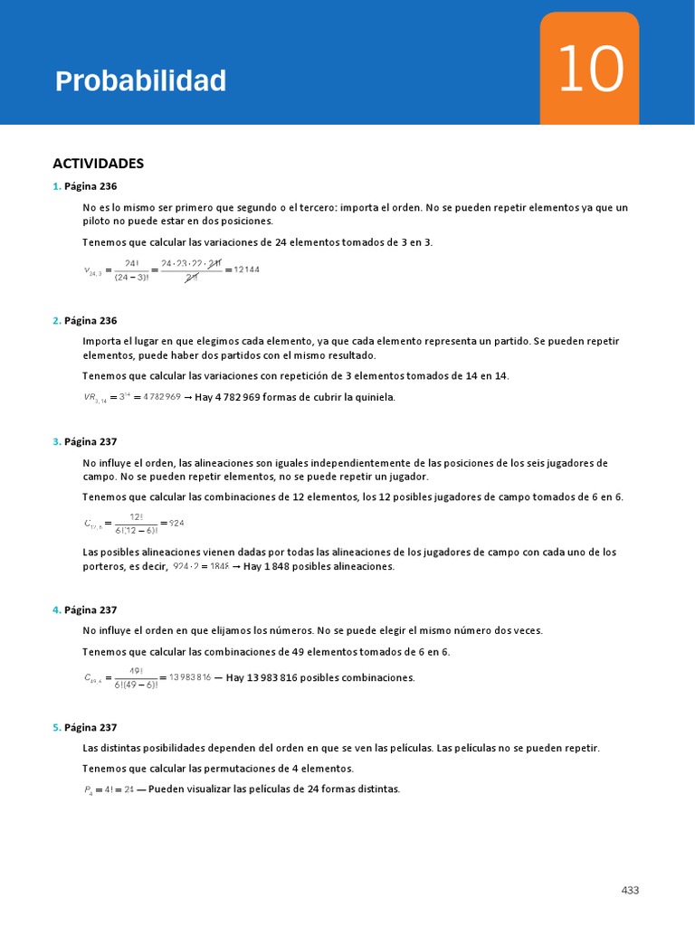 Soluc 2CCSS 433 462 | PDF | Probabilidad | Permutación