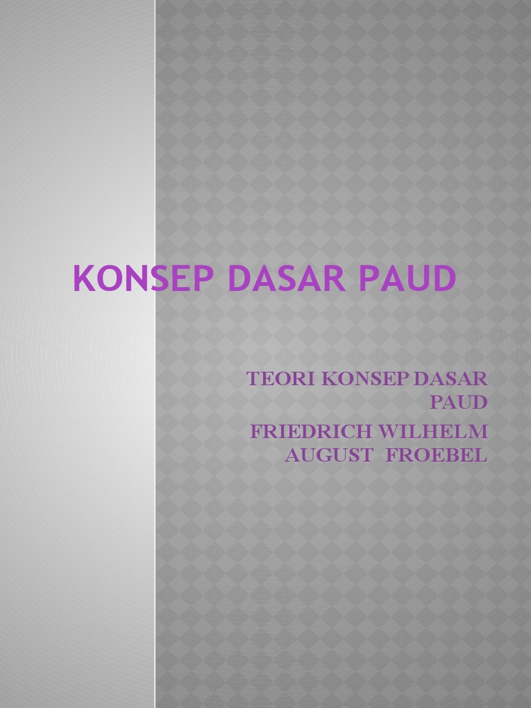 Konsep Dasar Paud | PDF