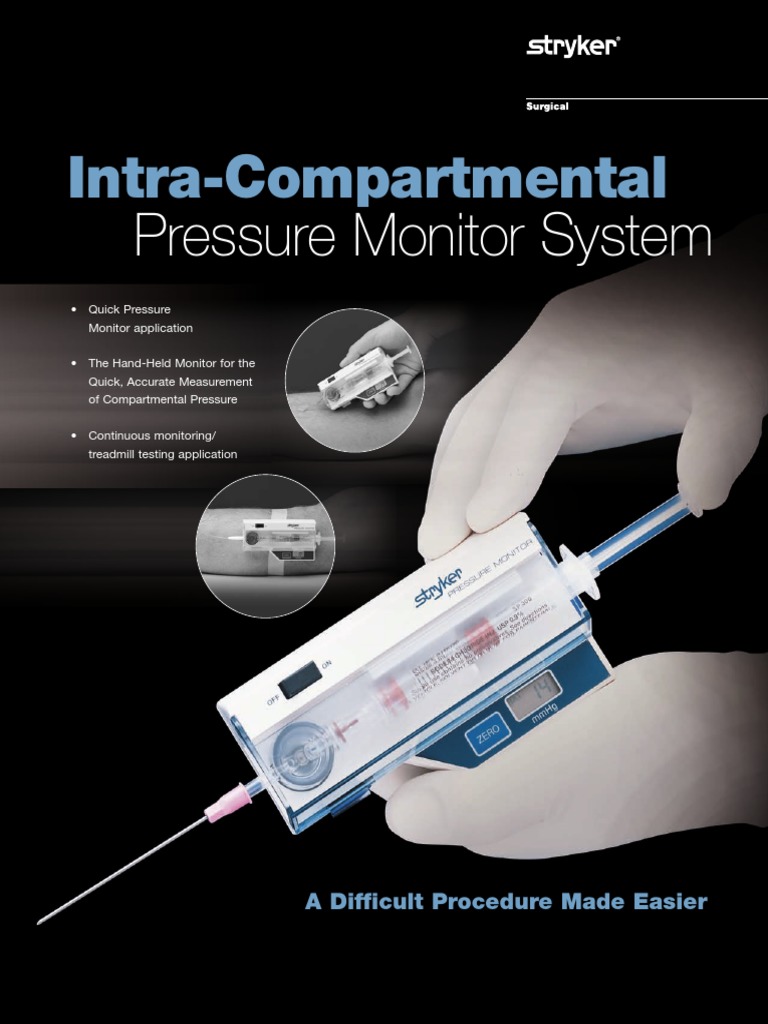 Stryker Pressure Monitor System | PDF | Syringe | Clinical Medicine