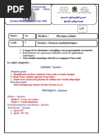 2bac CC2 S1 Sabor Exemple 1 Ex3 Ex6 | PDF | Équilibre chimique | Indice ...