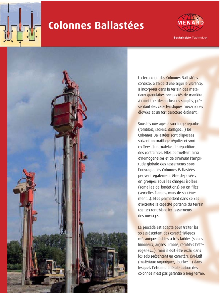 Technique des Colonnes Ballastées | PDF | Paysage | Infrastructure