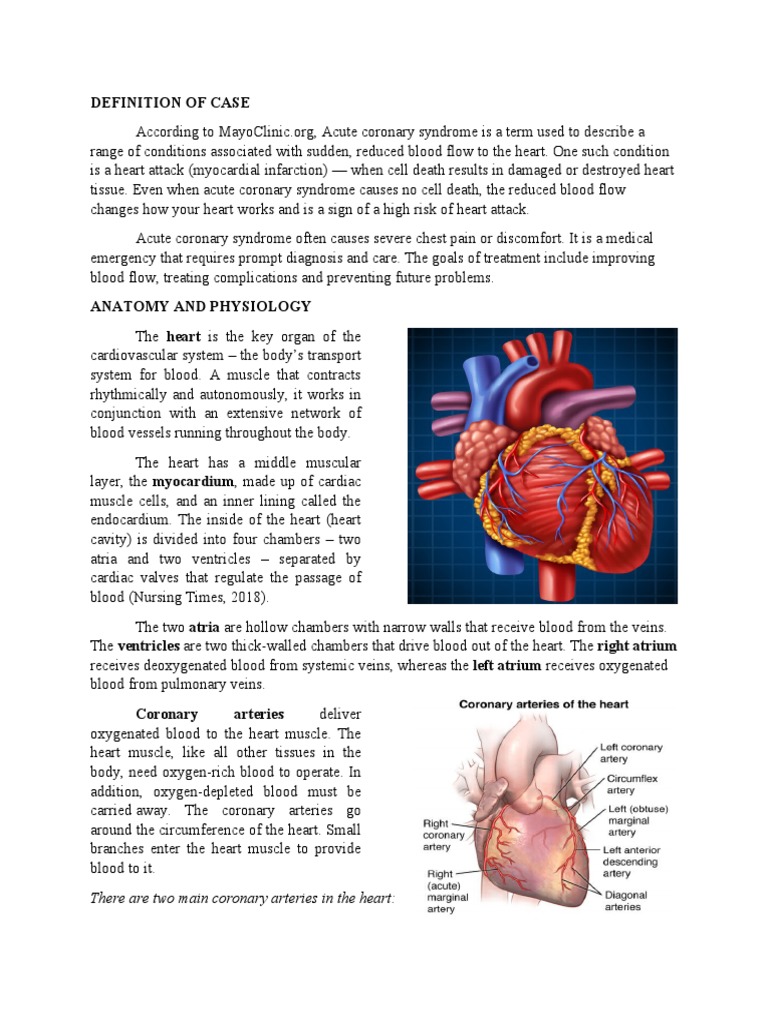 Acs - Case Study | PDF | Heart | Coronary Circulation