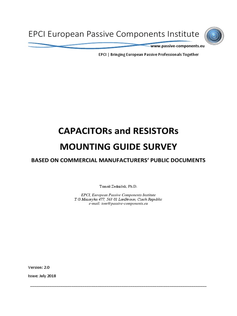 Guide to Capacitor and Resistor Mounting Best Practices: A Survey of ...