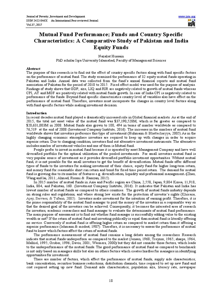 Mutual Funds Performance | PDF | Investment Fund | Mutual Funds