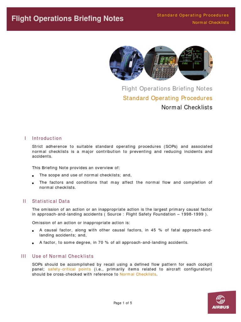 Airbus Safety Lib FLT Ops Sop Seq05 | PDF | Aviation Safety | Flight