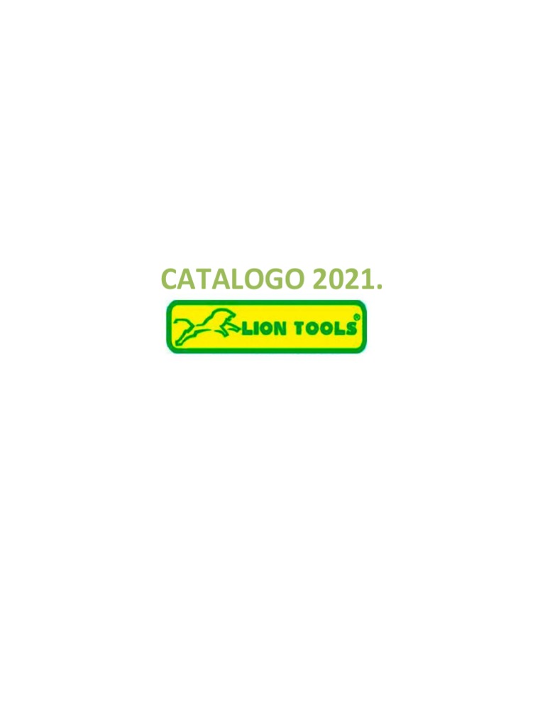 Catalogo 2021 Lion Tools Distribuidor | PDF | Materiales