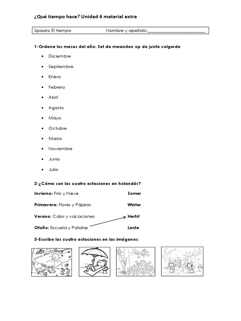 Clima Hoja de Trabajo - 92740 | PDF