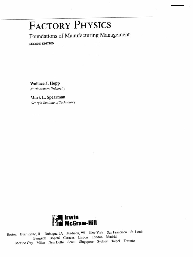 Factory Physics | PDF