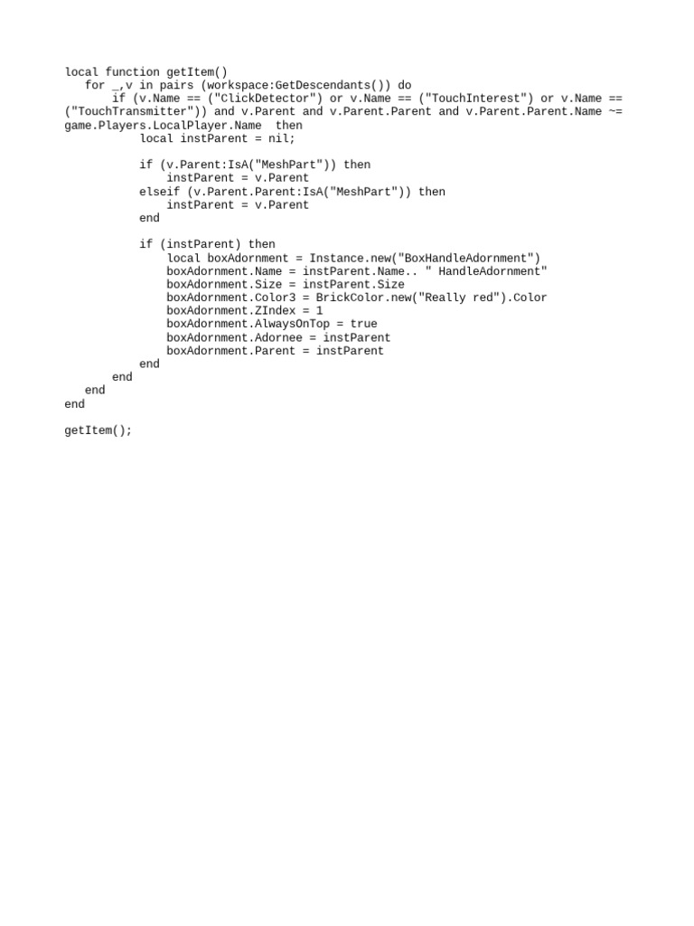 Outlaster TouchInterest Script Guide | PDF