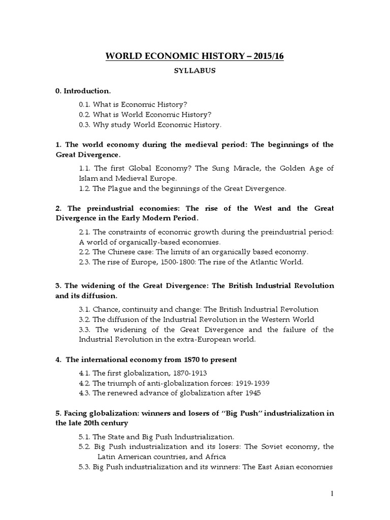 World Economy History | PDF