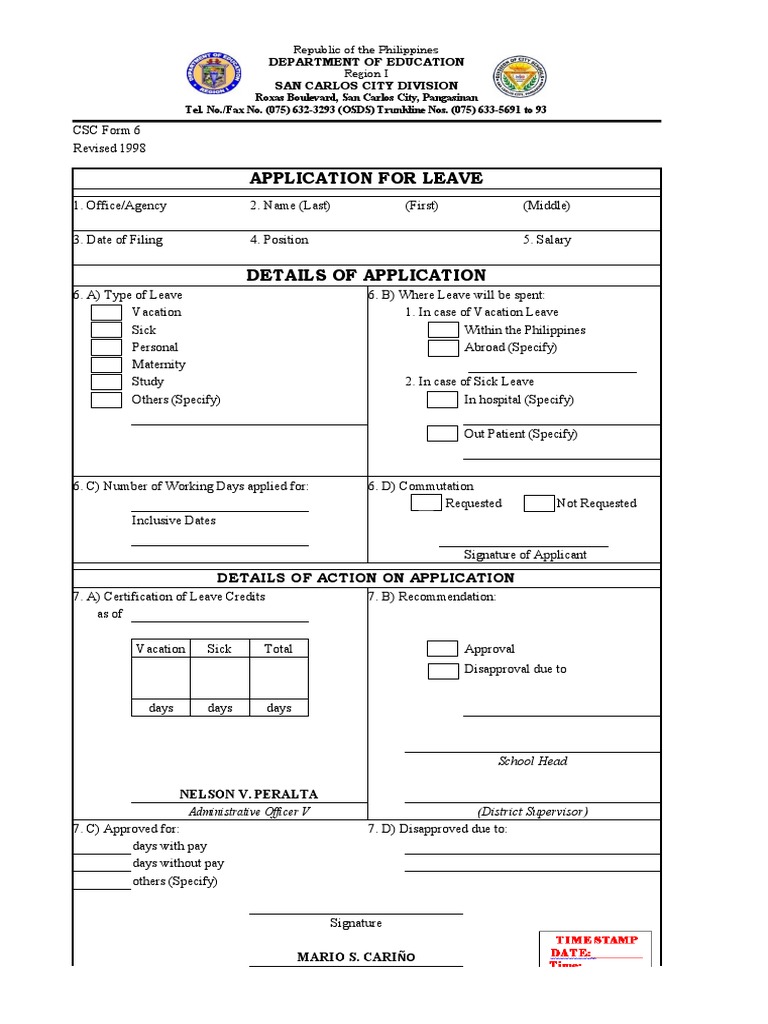SDO SCC QF OSDS PNL 009 Form 6 | PDF | Government | Social Programs