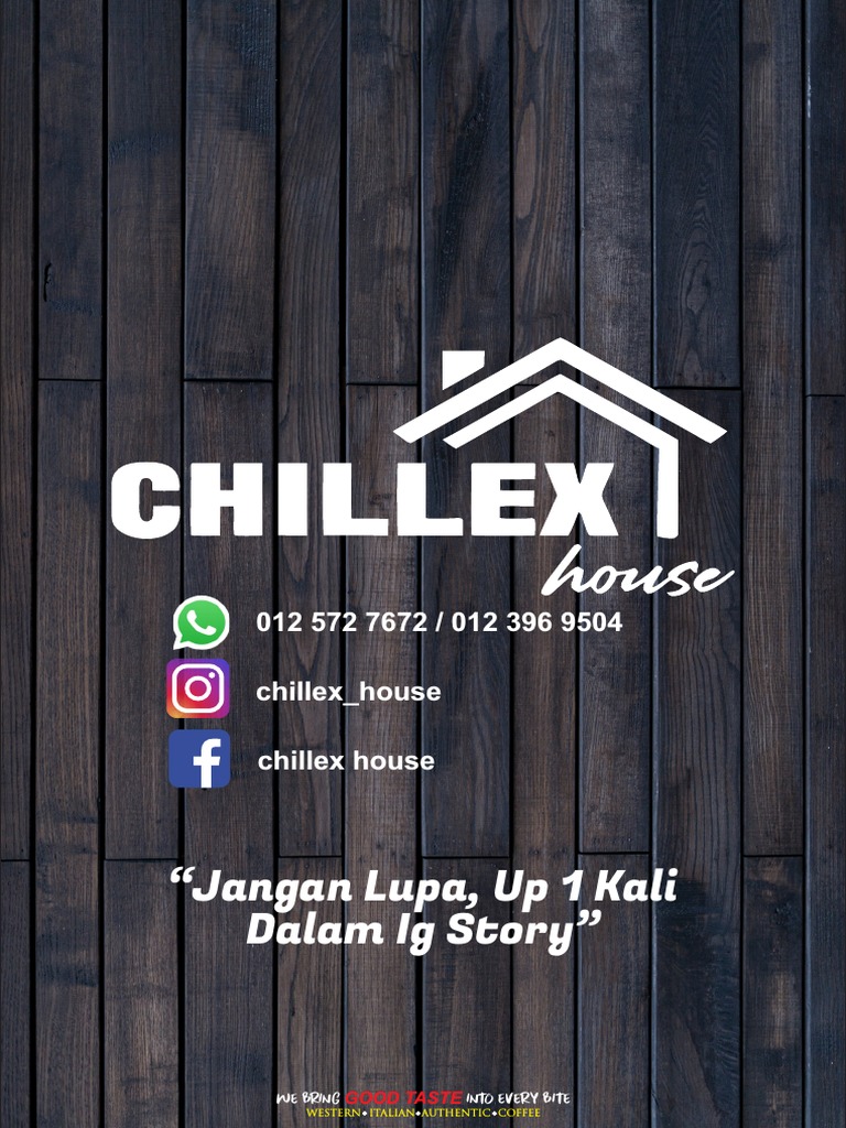Menu Chillex Cafe | PDF | Foods | Food And Drink