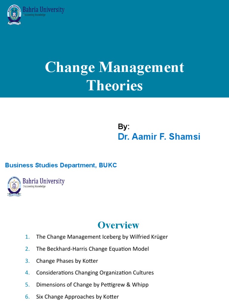 BUKC - Change Management, 2021 - Week 04 & Week 05 - Change Management ...