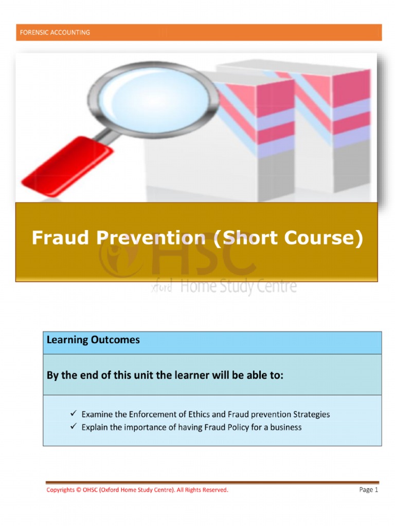 Fraud Prevention Notes | PDF