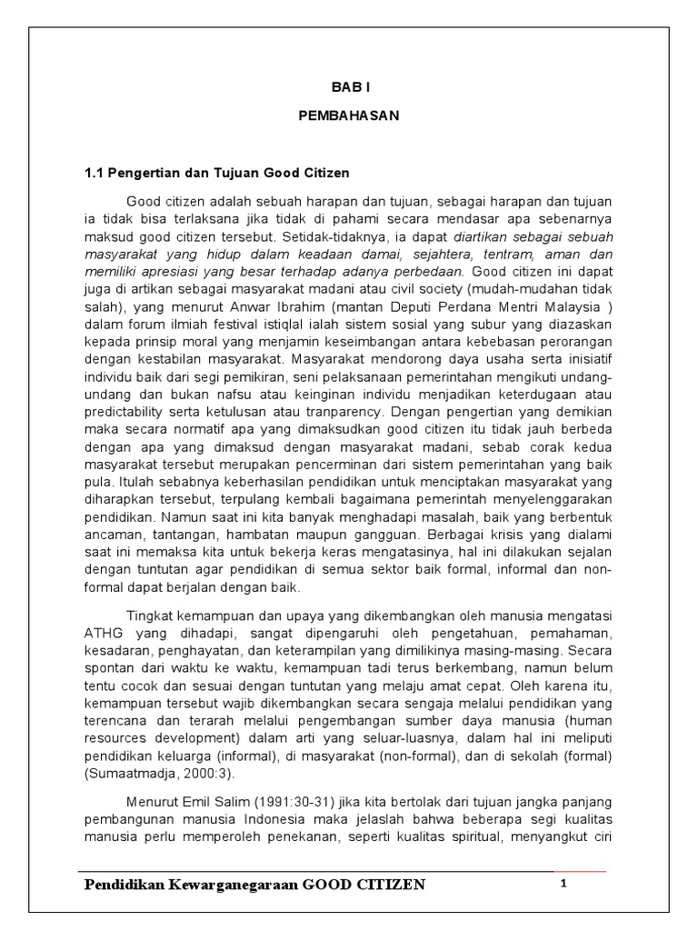 Maklaah Good Cityzen | PDF | Karier & Perkembangan
