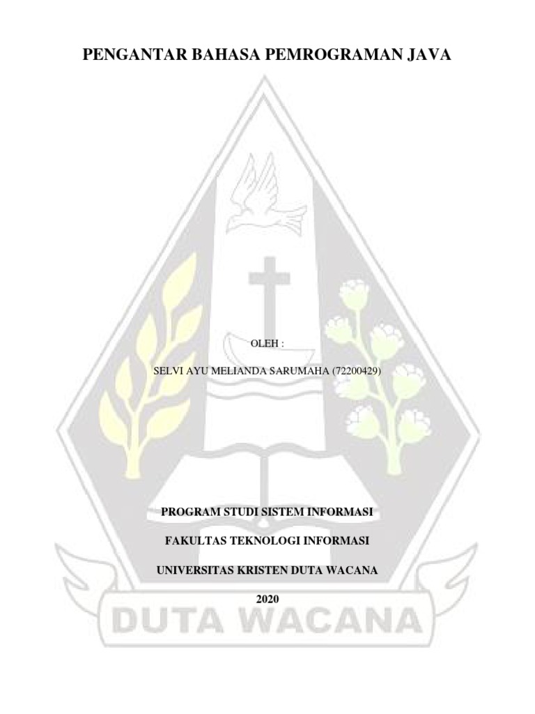 Pengantar Bahasa Pemrograman Java: Oleh: Selvi Ayu Melianda Sarumaha ...