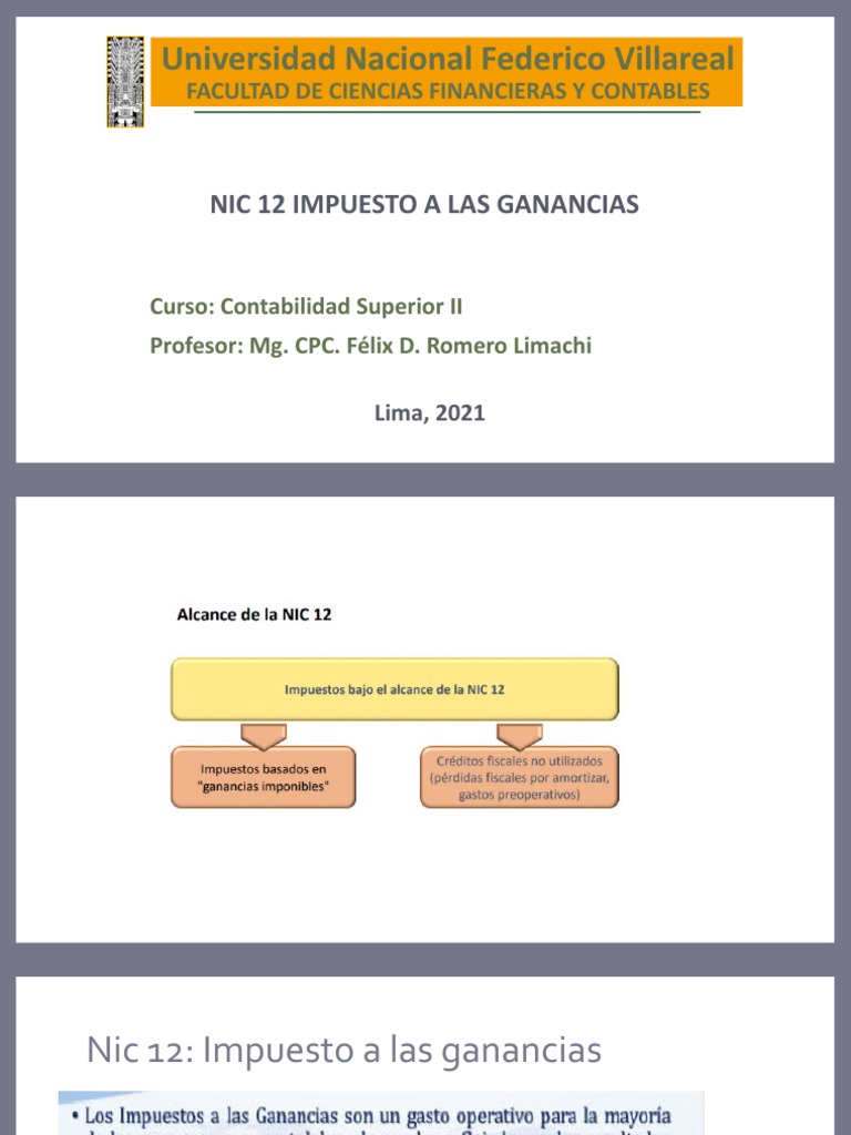 Nic 12 | PDF | Contabilidad | Impuestos