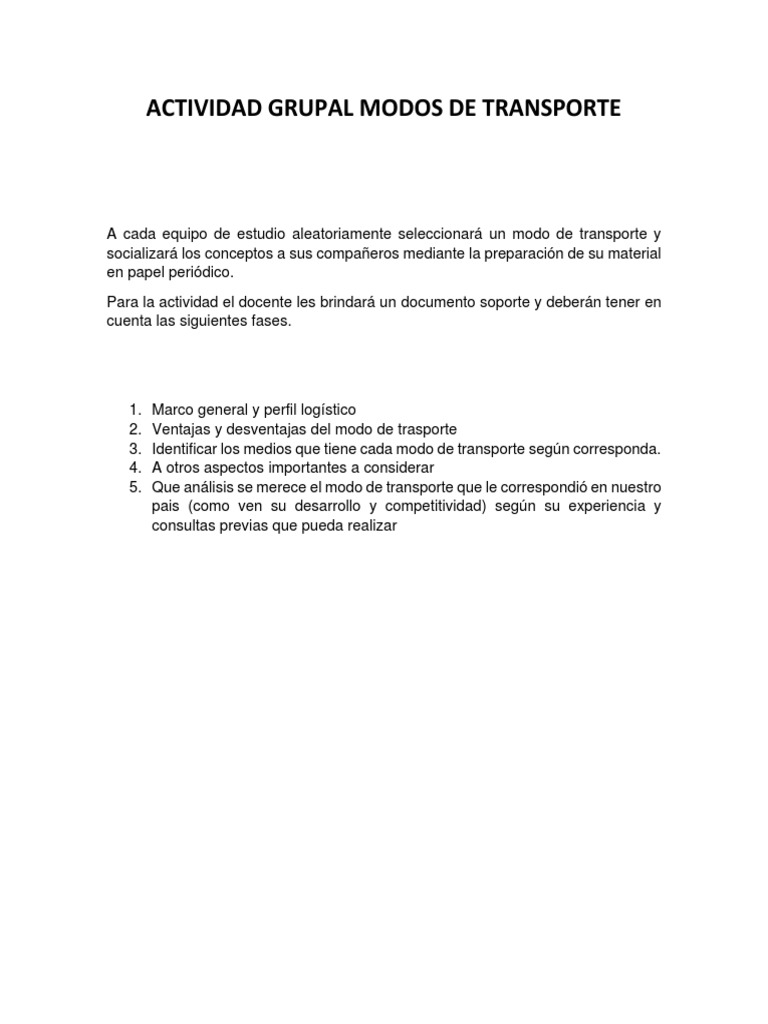Actividad Socializacion Grupal | PDF