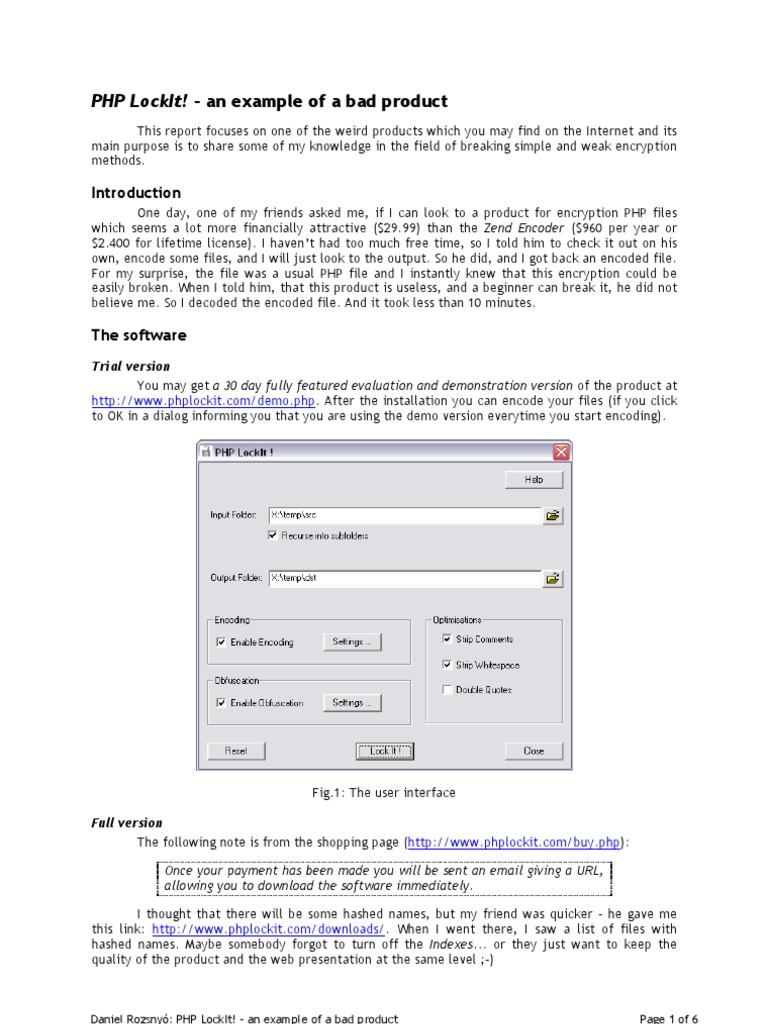 PHP Lockit | PDF | Php | Source Code