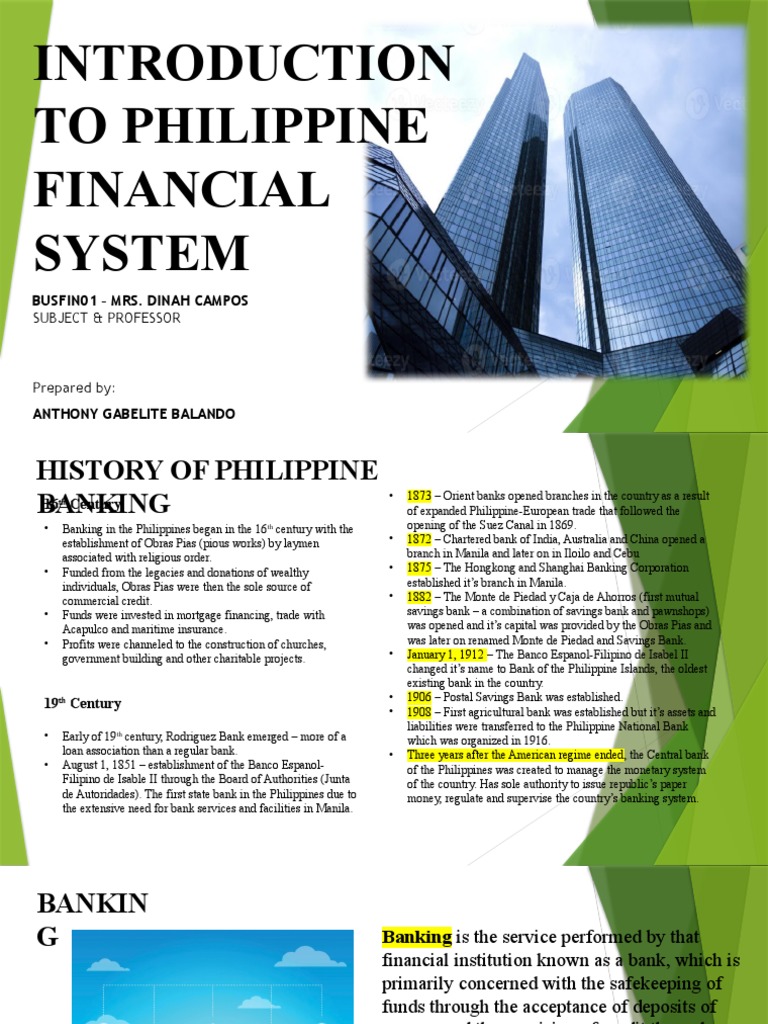 Overview of the Philippine Banking System | PDF | Securities (Finance ...