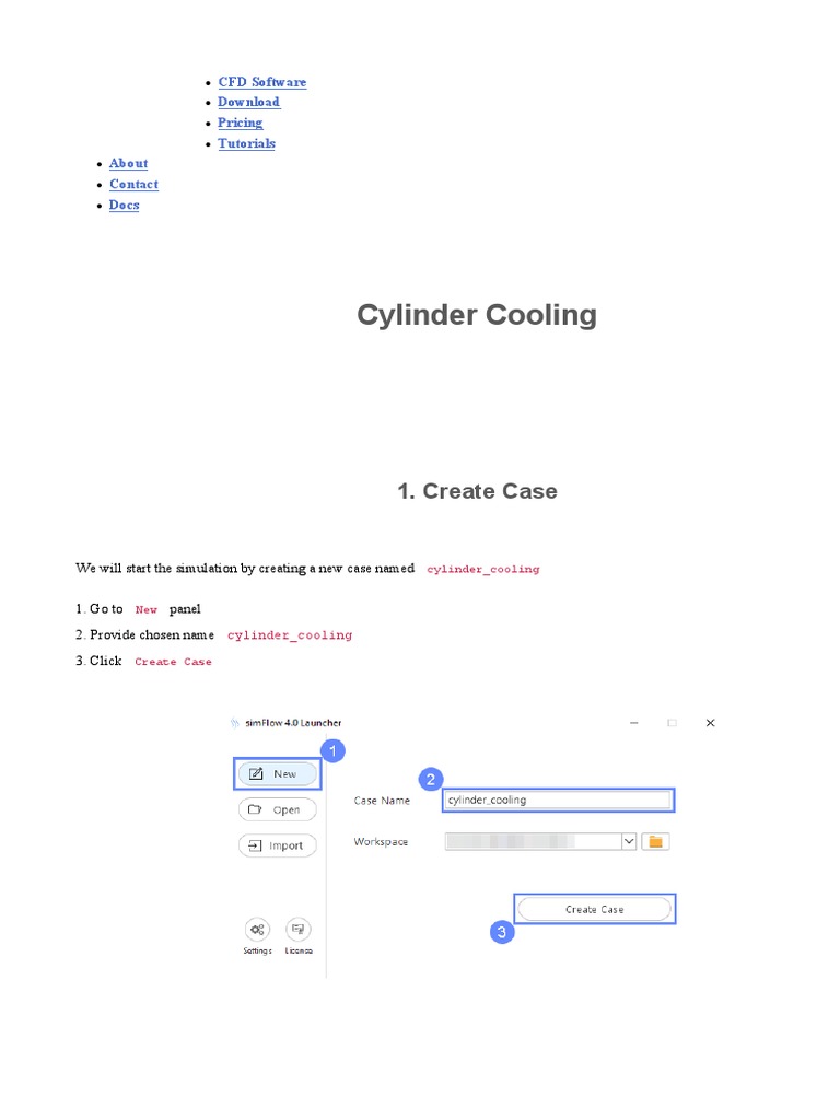 Cylinder Cooling Simflow Cfd Pdf Thermodynamics Heat