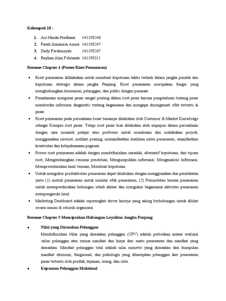 Riset Pemasaran dan Loyalitas Pelanggan | PDF | Bisnis