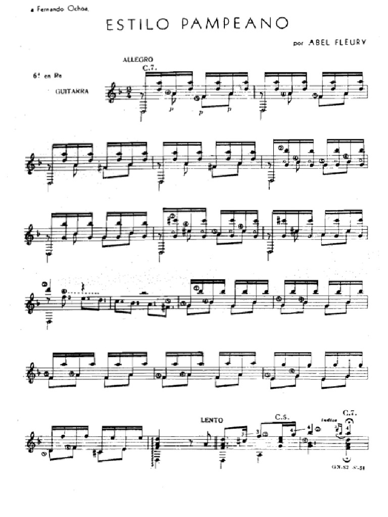 Fleury - Estilo Pampeano | PDF