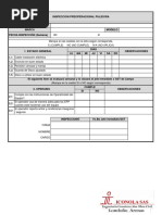 Check List Pulidor de Corte | PDF