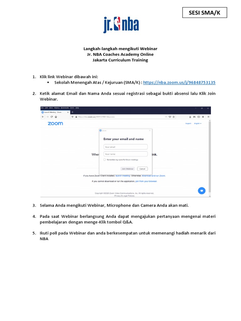 Pre-Event Hand-Out (SMA&K) | PDF