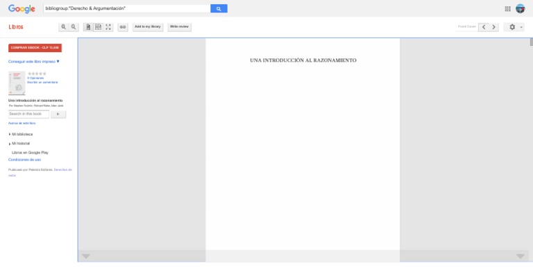 Una Introducción Al Razonamiento - Stephen Toulmin, Richard Rieke ...