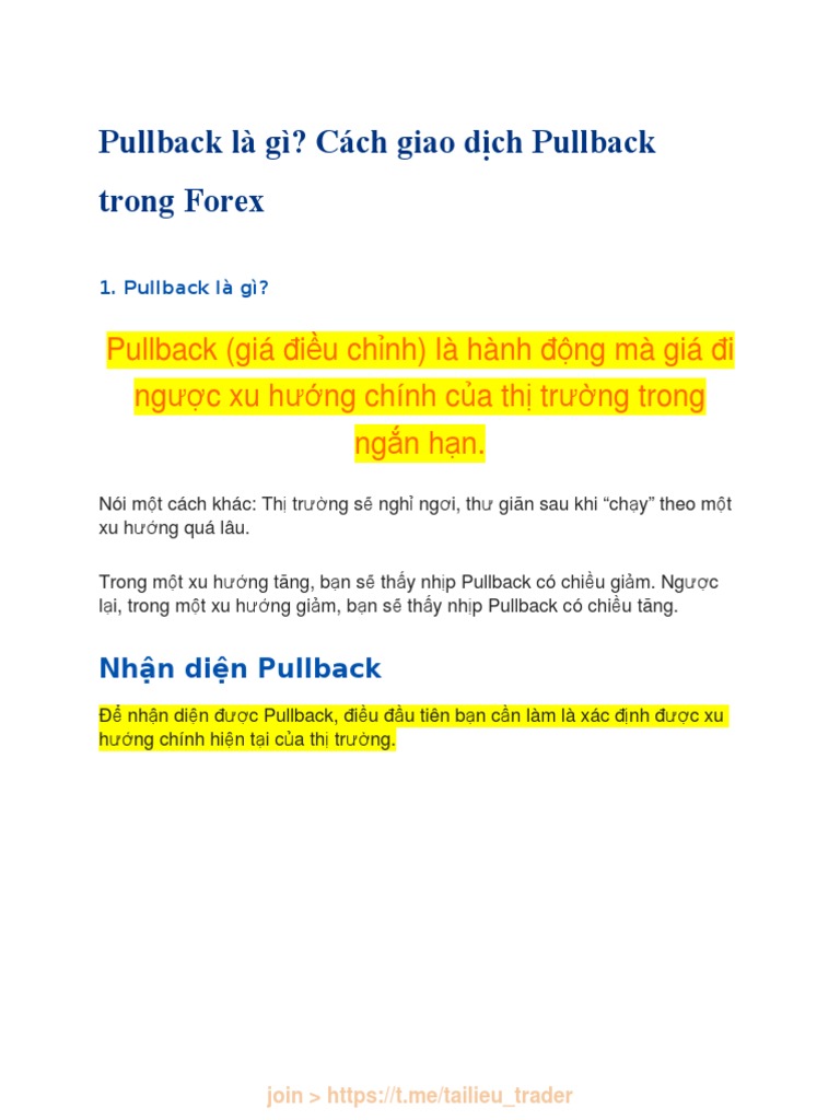 Pullback Là Gì | PDF