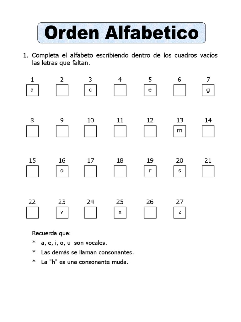 Actividades de Abecedario para Niños | PDF | Artes del Lenguaje y ...