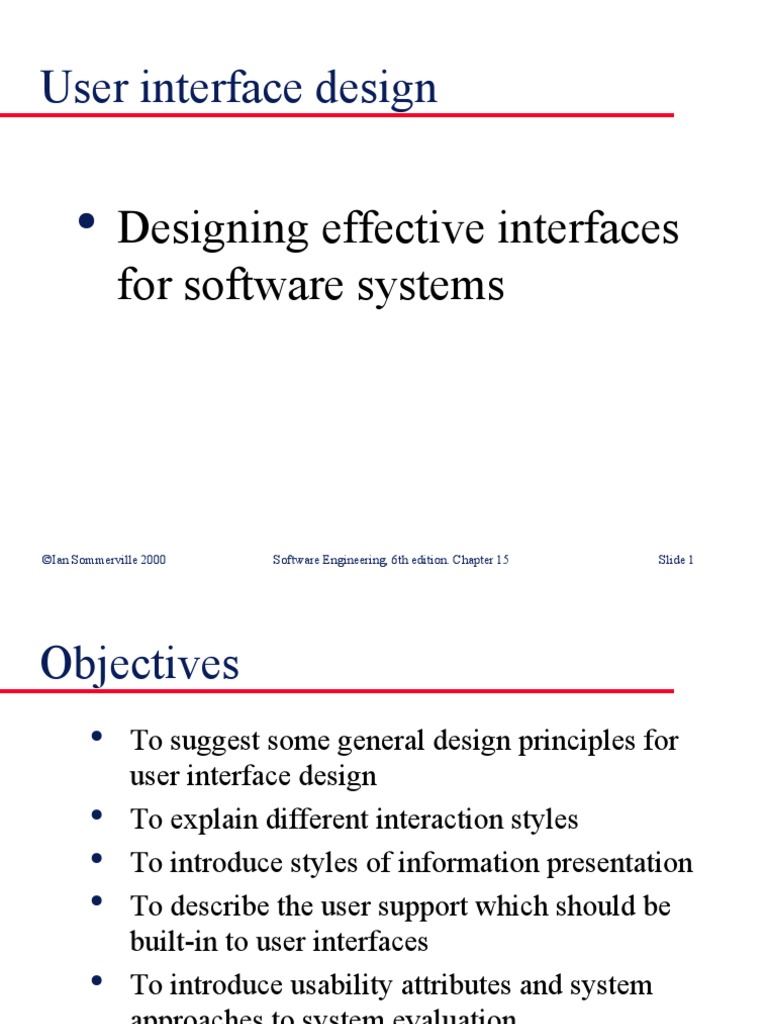 User Interface Design: Designing Effective Interfaces For Software ...