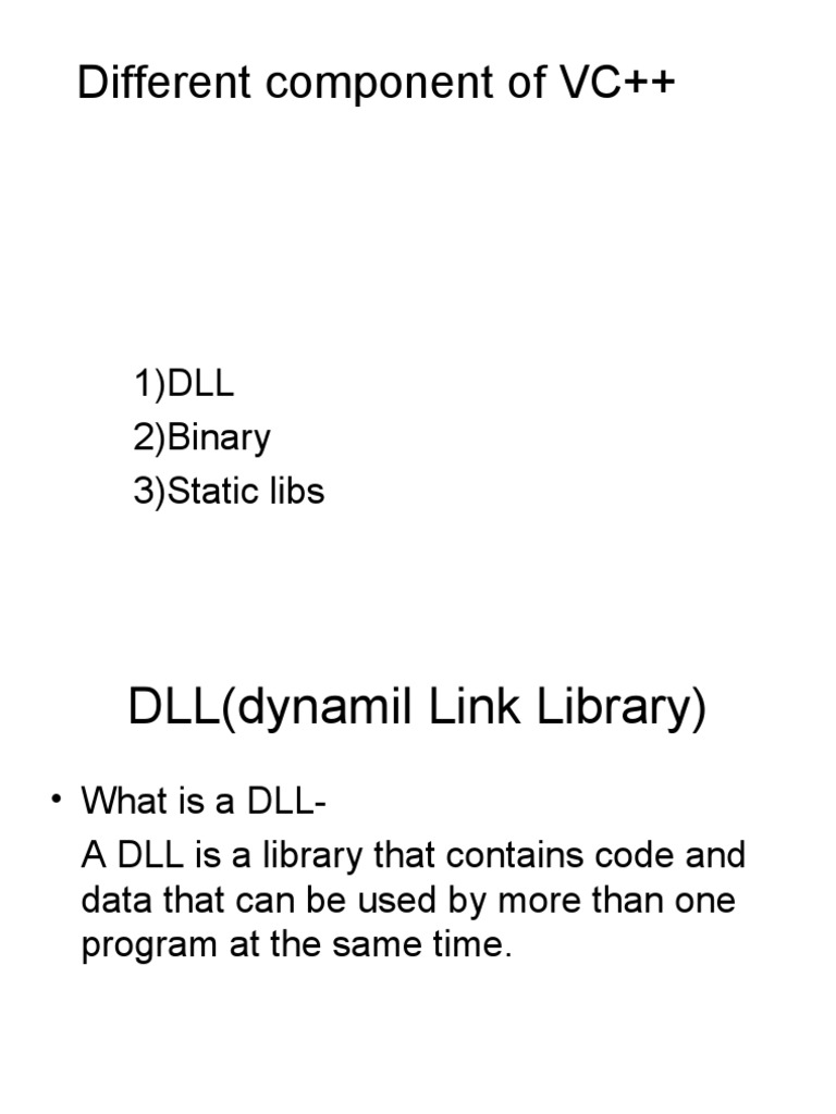 Understanding DLLs and Static Libraries | PDF