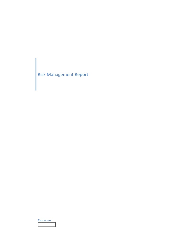 Risk Management Report | PDF | Occupational Safety And Health | Risk