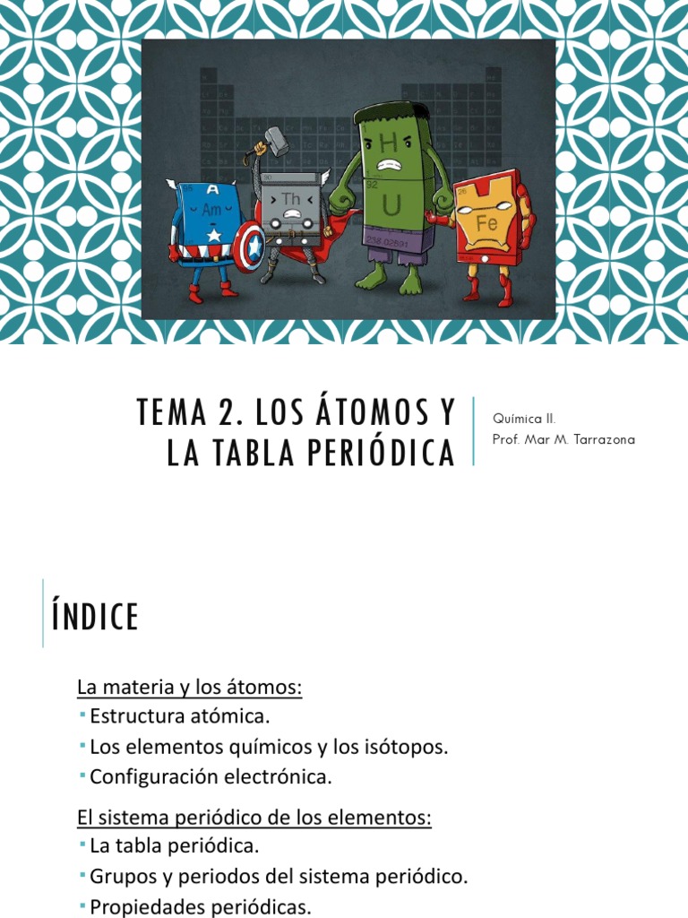 Unidad 02 - Los Átomos y La Tabla Periódica | PDF | Ion | Átomos