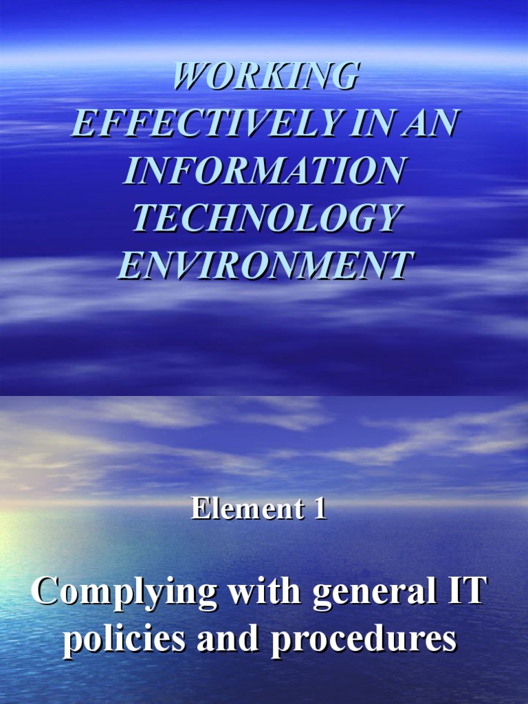 IT Policies and Career Paths Guide | PDF | Computer Network | Programmer