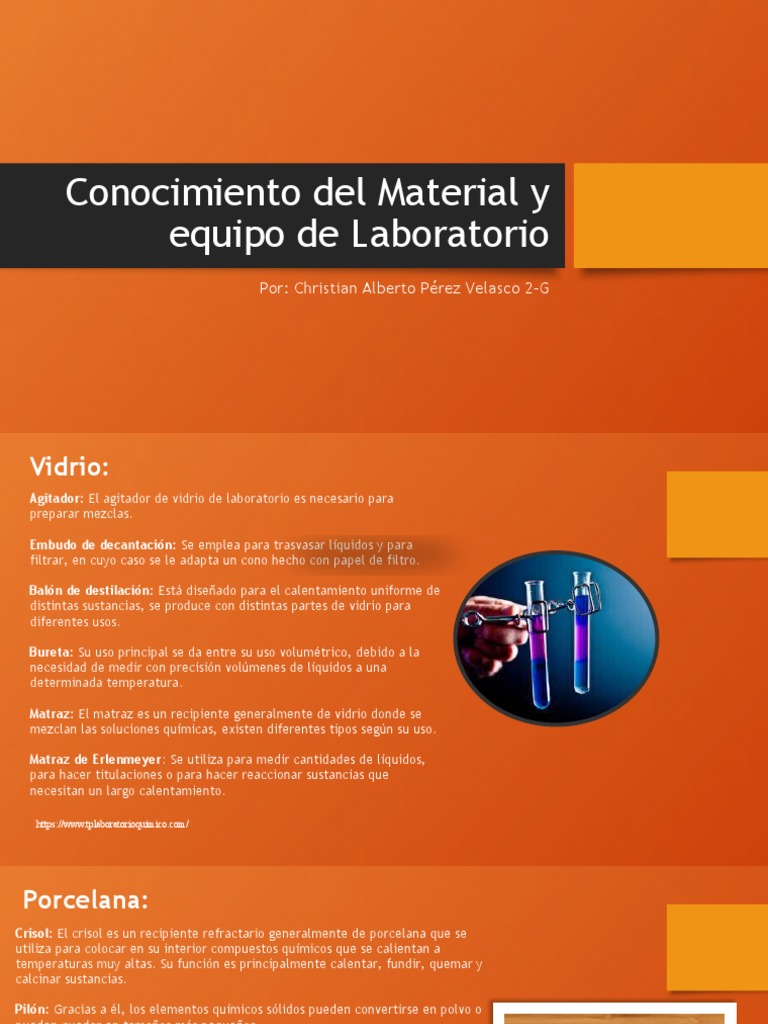 Conocimiento Del Material y Equipo de Laboratorio | PDF | Laboratorios ...