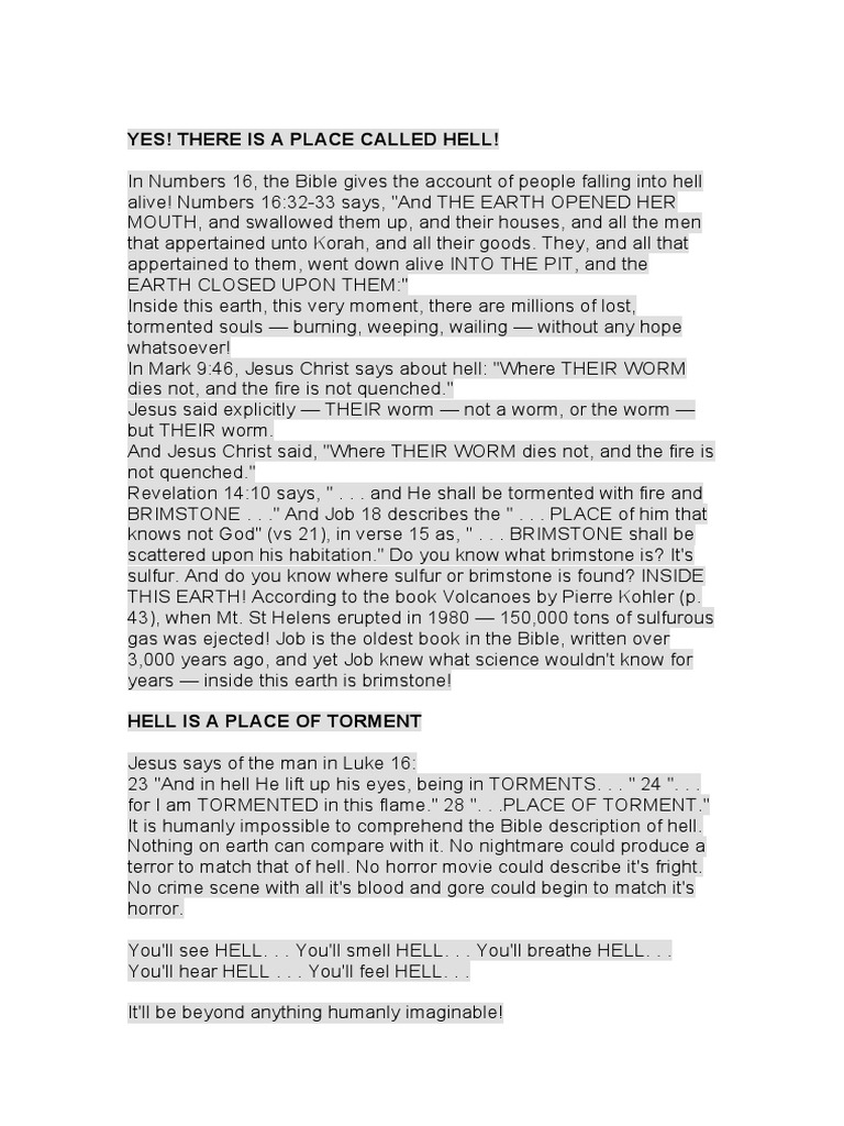 The Torments of Hell: A Warning About the Biblical Place of Eternal ...