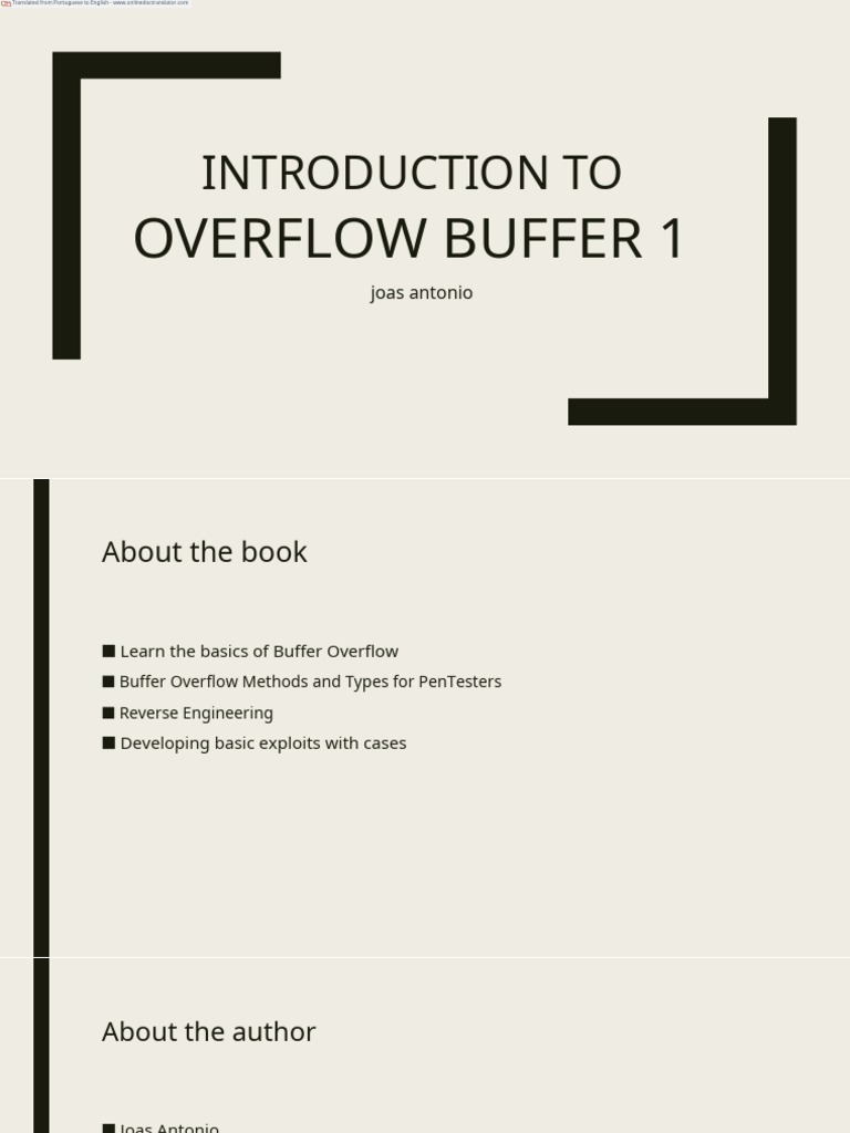 Buffer Overflow Introduction Download Free Pdf Exploit Computer Security 64 Bit Computing