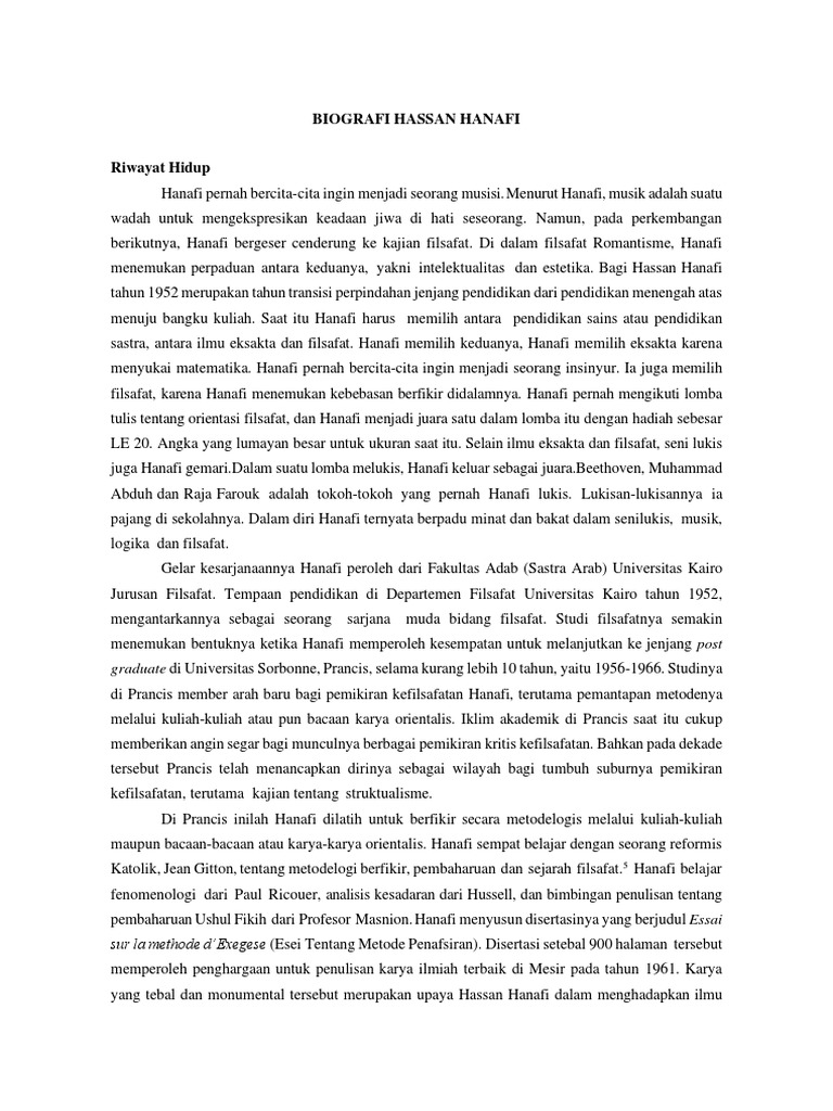 Hassan Hanafi | PDF