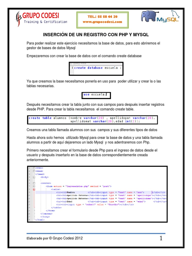 Manual de PHP Gratis | PDF | Php | Mi sql